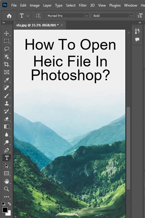 How To Open HEIC File In Photoshop