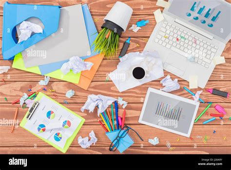 Messy Desk Hi Res Stock Photography And Images Alamy