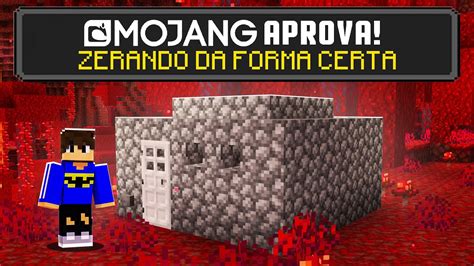 Zerando O Minecraft Da Maneira Que Mojang Pretendia A Forma OFICIAL De