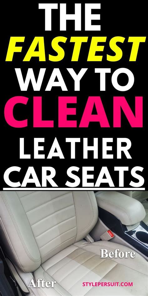 How To Clean Leather Car Seats The Right Way In 2024 Cleaning Leather