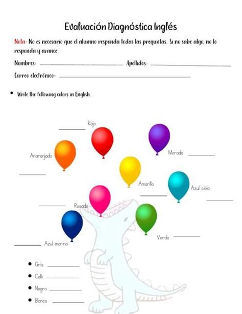 Evaluaci N Diagn Stica Ingl S Itzel Mar N Chagala Udocz