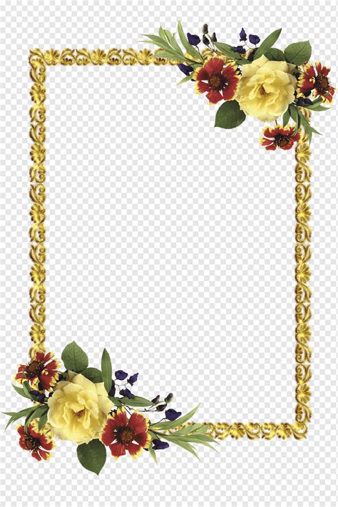 Flower Border Frame Png Infoupdate Org