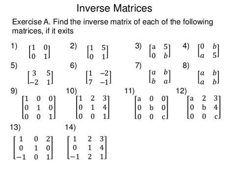 6 4 inverse matrices t