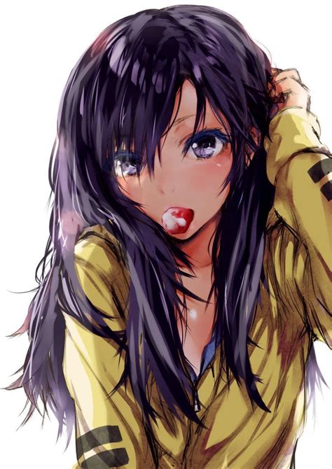 Black Hair Dark Brown Eyes Girl Anime Knox Shosine