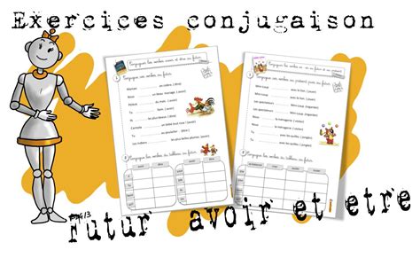 Conjugaison Le futur davoir et être avec la petite poule Bout de