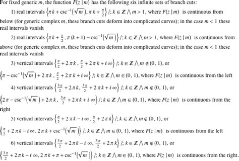 incomplete elliptic integral of the first kind general characteristics subsection 04 05
