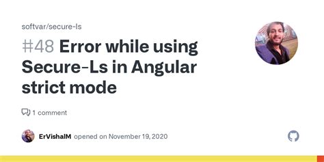 Error While Using Secure Ls In Angular Strict Mode · Issue 48 · Softvarsecure Ls · Github