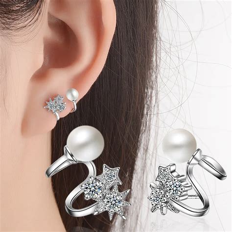 Aliexpress Buy 2018 New Fashion 925 Sterling Silver Earrings For
