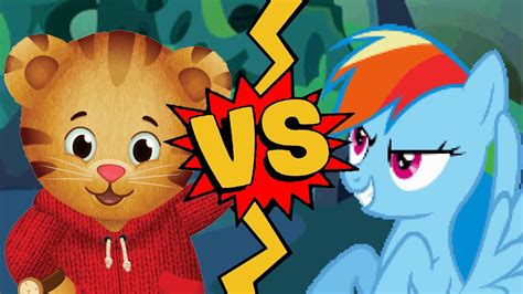 M U G E N Battles Daniel Tiger Vs Rainbow Dash Daniel Tiger Vs My