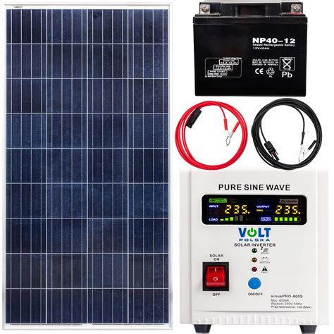 ZESTAW INWERTER PANEL SOLARNY SŁONECZNY BATERIA 40 3SPS098012 Cena