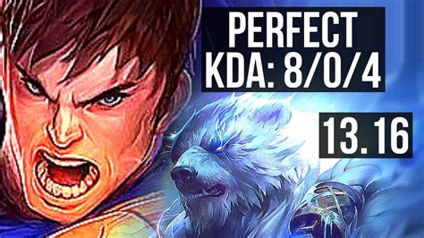 GAREN Vs VOLIBEAR TOP 8 0 4 Legendary 300 Games EUW Diamond