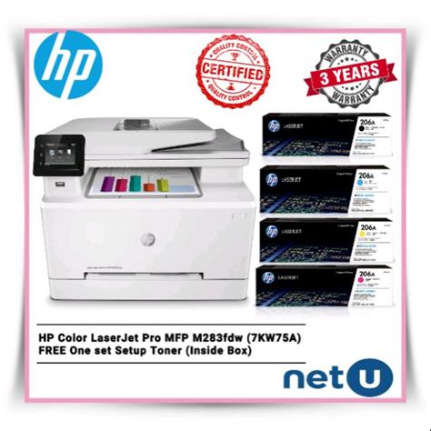 HP Color LaserJet Pro MFP M283fdw 7KW75A Shopee Malaysia