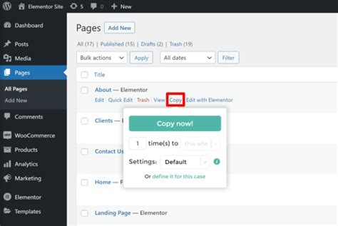 How To Duplicate A Page Or Post In Wordpress Elementor