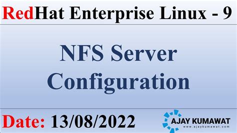 NFS Server Configuration In Linux Network File System NFS RHEL 9