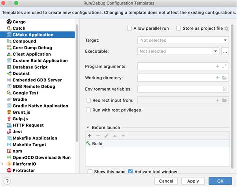 Run Debug Configurations CLion Documentation