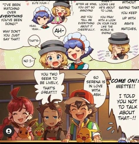 Ash And Serena Comics Part In Pokemon Ash And Serena Pokemon