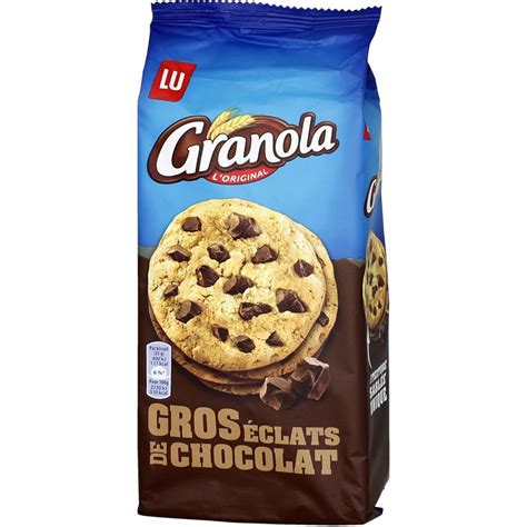 Cookies aux gros éclats de chocolat Granola LU Le paquet de 184 g à