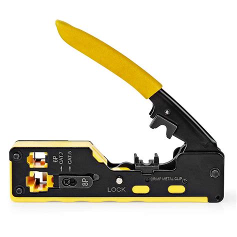 RJ45 Crimp Tool Pass Through Ethernet Crimper CAT6 Cat5e Cat5 Connector