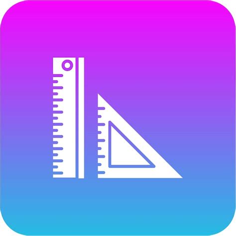 Icono De La Regla Vector Premium