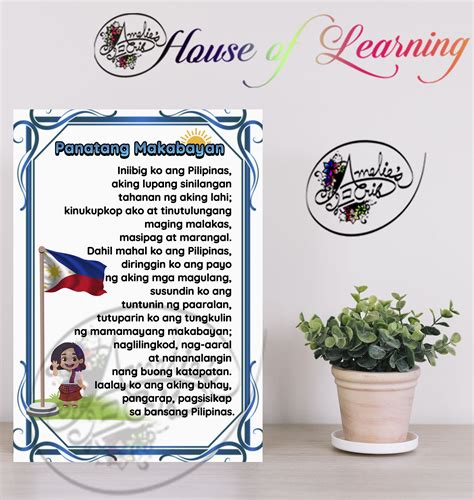 Lupang Hinirang Panatang Makabayan Updated Panunumpa Sa Watawat