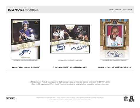 2024 Panini Luminance NFL Football Cards
