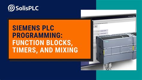 TIA Portal PLC Programming Function Blocks Timers And Sequence