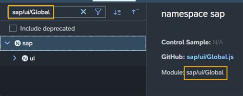 no mention of `sap ui global` in the api reference · issue 3384 · sap openui5 · github