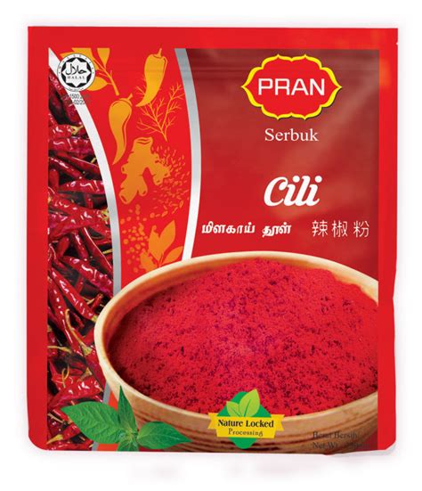 Pran Chili Powder Serbuk Cili Pran 250 Gram Pack Lazada