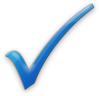 Blue Check Mark Transparent Background
