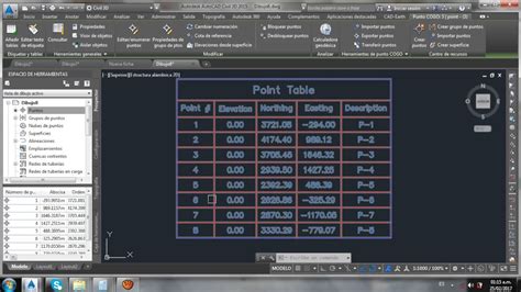 CUADRO DE COORDENADAS SIN PROGRAMAS EN AUTOCAD CIVIL 3D 2015 2016 2017