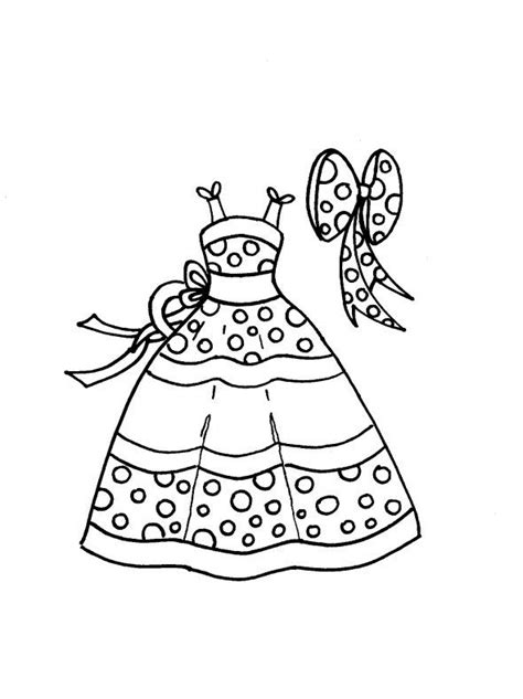 Dibujos de vestidos para colorear Colorear imágenes