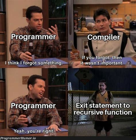 modern recursions require modern exit statements