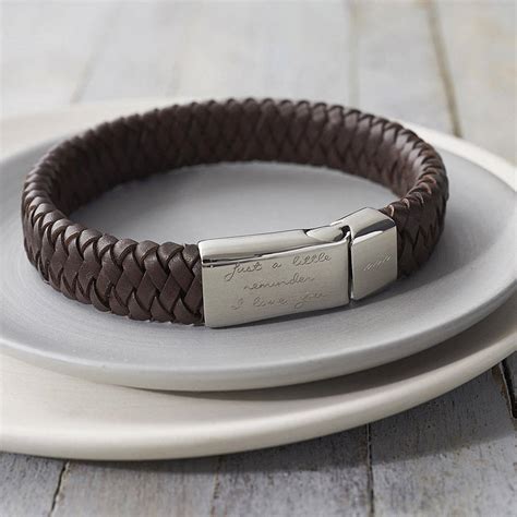 Men S Engraved Message Bracelet By Under The Rose Notonthehighstreet
