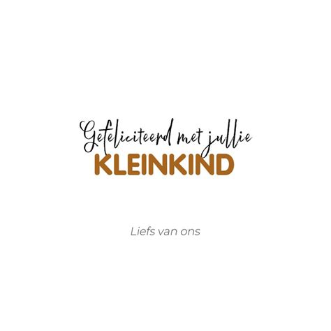 Felicitatiekaart Geboorte Kleinkind Met Kaartje2go