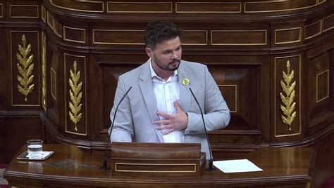Discurso de Gabriel Rufián en la de investidura de Pedro Sánchez