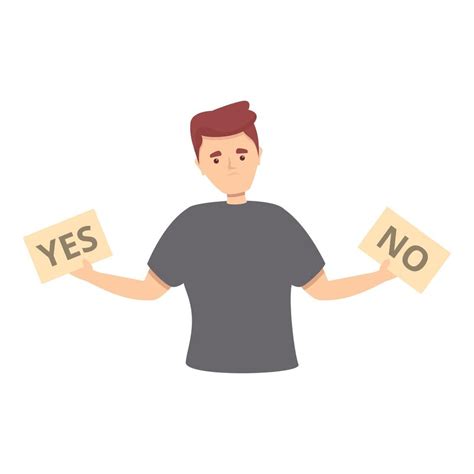 Uncertainty Yes Or No Icon Cartoon Vector Vuca Ambiguity 14309170