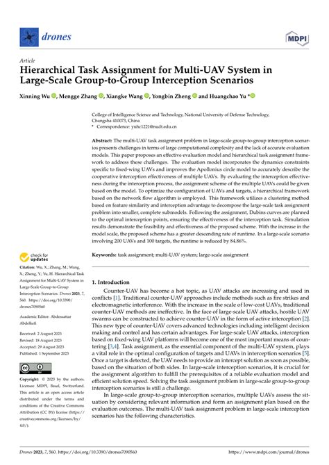 pdf hierarchical task assignment for multi uav system in large scale group to group