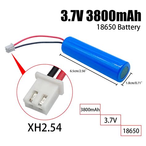 3 7 V Lithium Ionen Akku 3800MAH 18650 Mit Ersatz Buchse Notfall