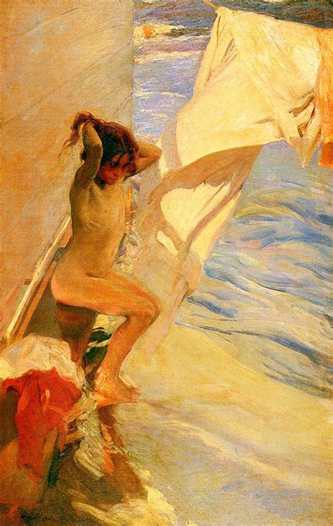 Antes Del Bano Painting Joaquin Y Bastida Sorolla Oil Paintings