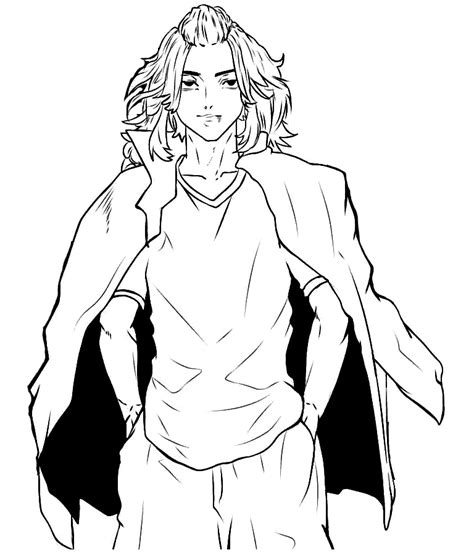 Chifuyu Matsuno Tokyo Revengers Coloring Page Free Printable Coloring