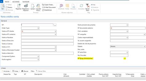microsoft dynamics nav 2015 dimensiones directas ~ tutoriales navision