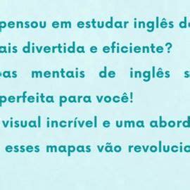 estude inglês mapas mentais