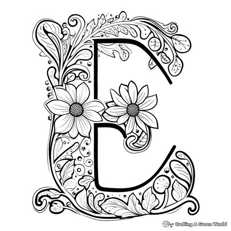 Letter E Colouring Pages Infoupdate Org