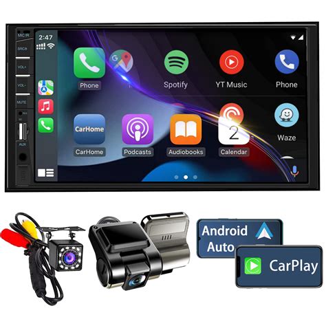 Buy Double Din Car Stereo With Dash Cam 7INCH Touchscreen Car Radio