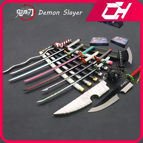 9 pçs demônio slayer espada agatsuma zenitsu nichirin lâmina katana