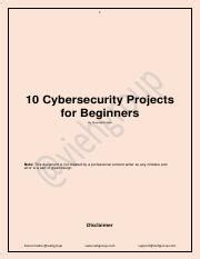 Top 10 Cybersecurity Projects For Beginners Course Hero