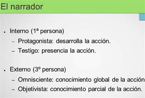 Tipos De Narrador Diferencias Caracter Sticas Y C Mo Se Usan Cuadro