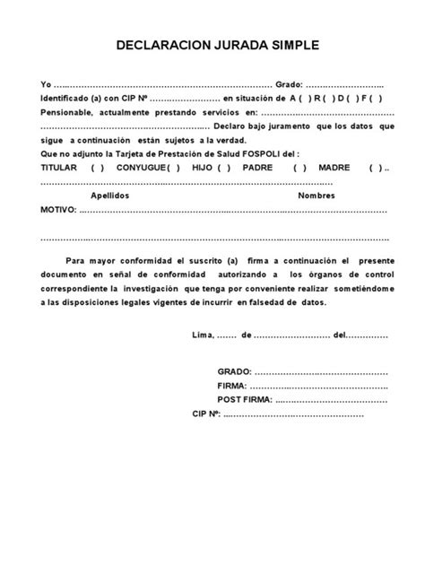 Cómo redactar una declaración jurada simple Certificados en linea 2024