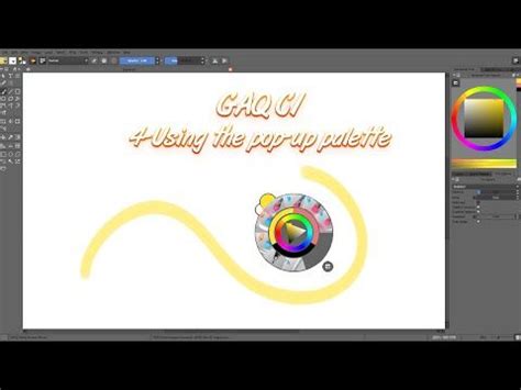 Krita S Pop Up Palette And Color Picker Youtube Krita Color Picker