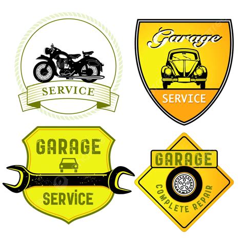 Auto Repair Signs Car Mechanic Car Workshop Retro Vector Car Mechanic